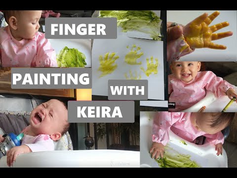 FINGER PAINTING WITH A 10-MONTH OLD BABY | TheCrosierCrew
