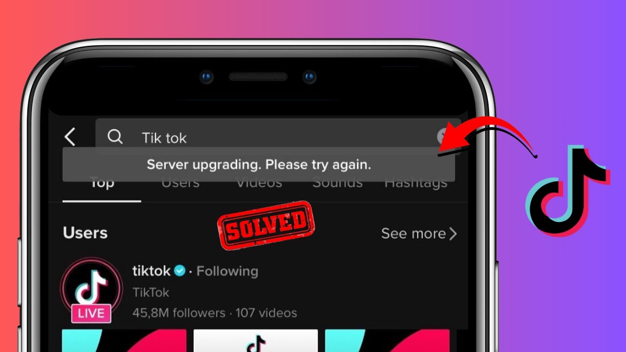 Server Upgrading TikTok Live Problem 2025 / TikTok Server Upgrading Please Try Again