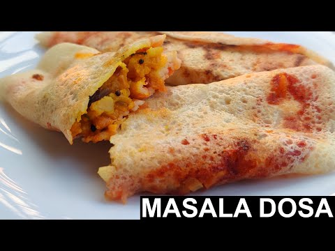 Masala Dosa Recipe | South Indian Dosa Recipe | Masala Dosai
