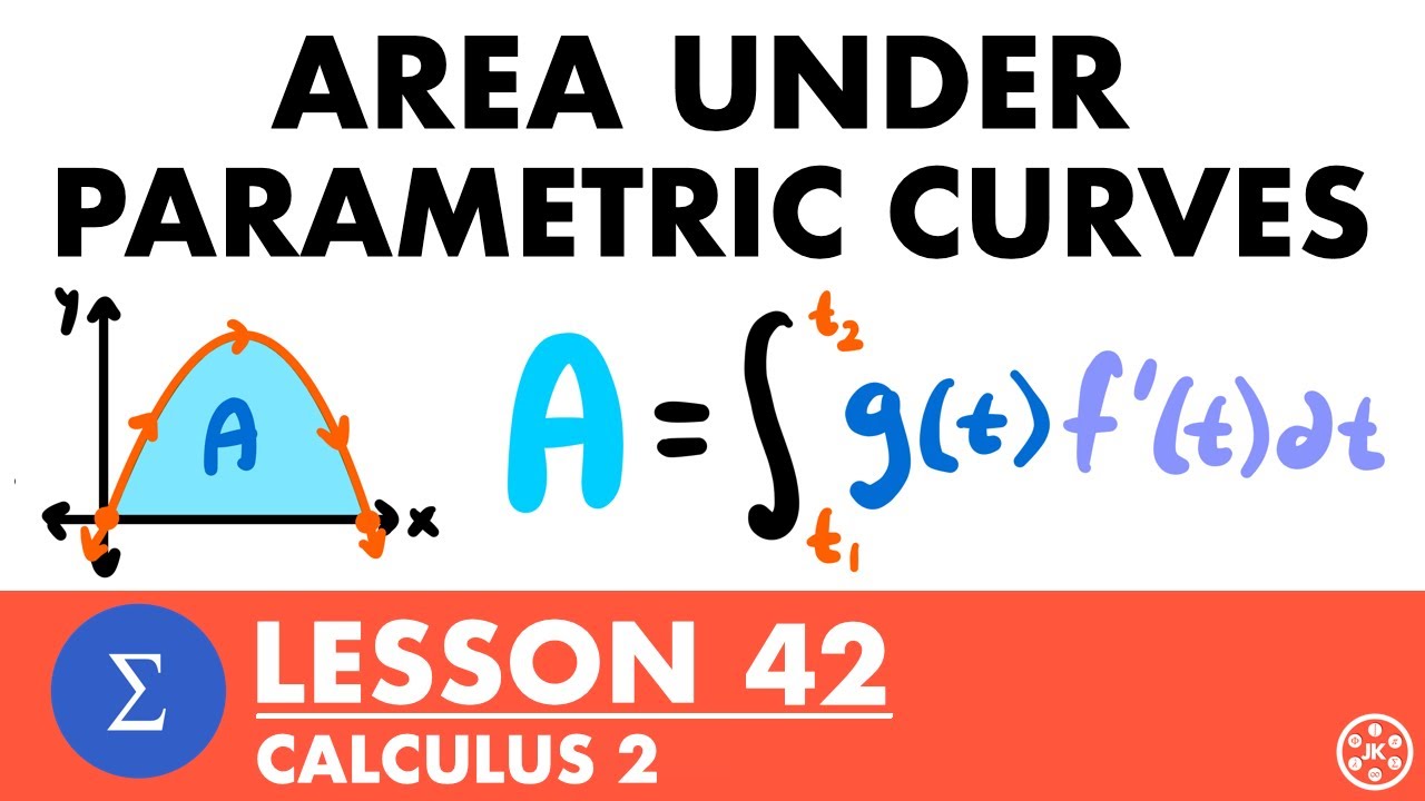 Area Under Parametric Curves | Calculus 2 Lesson 42 - JK Math