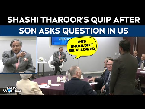 Shashi Tharoor Son | 'That Shouldn't Be Allowed': Shashi Tharoor's Quip After Son Asks Question