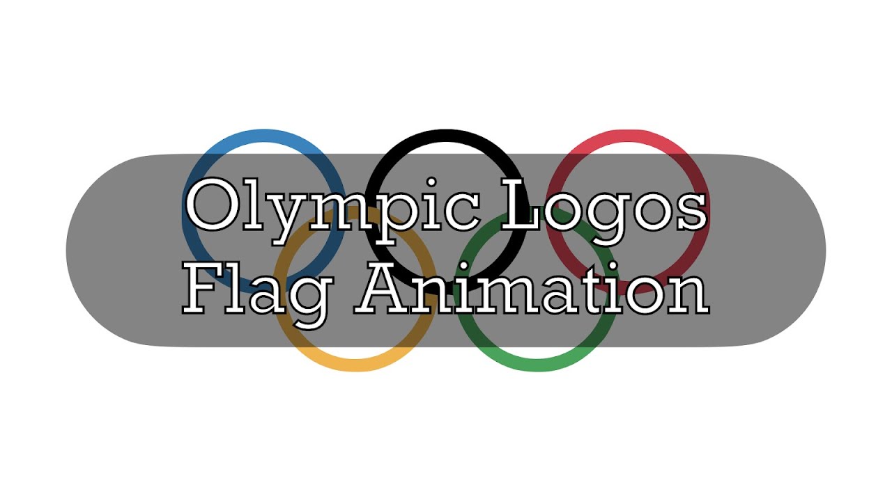 Olympic Logos Flag Animation