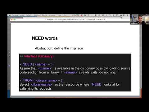 NEED Words and define source libs - Ulrich Hoffmann