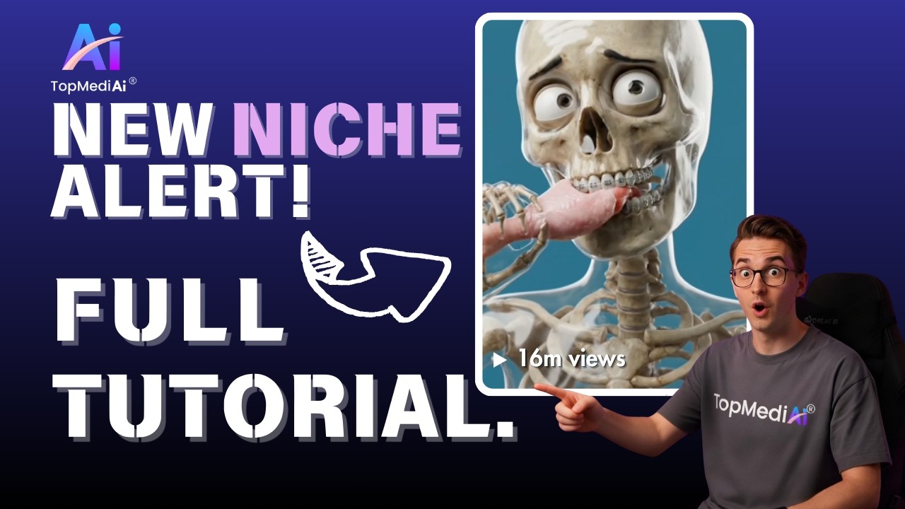 How to make Viral Skeleton Educational Videos Using ONLY AI (Fast Tutorial)