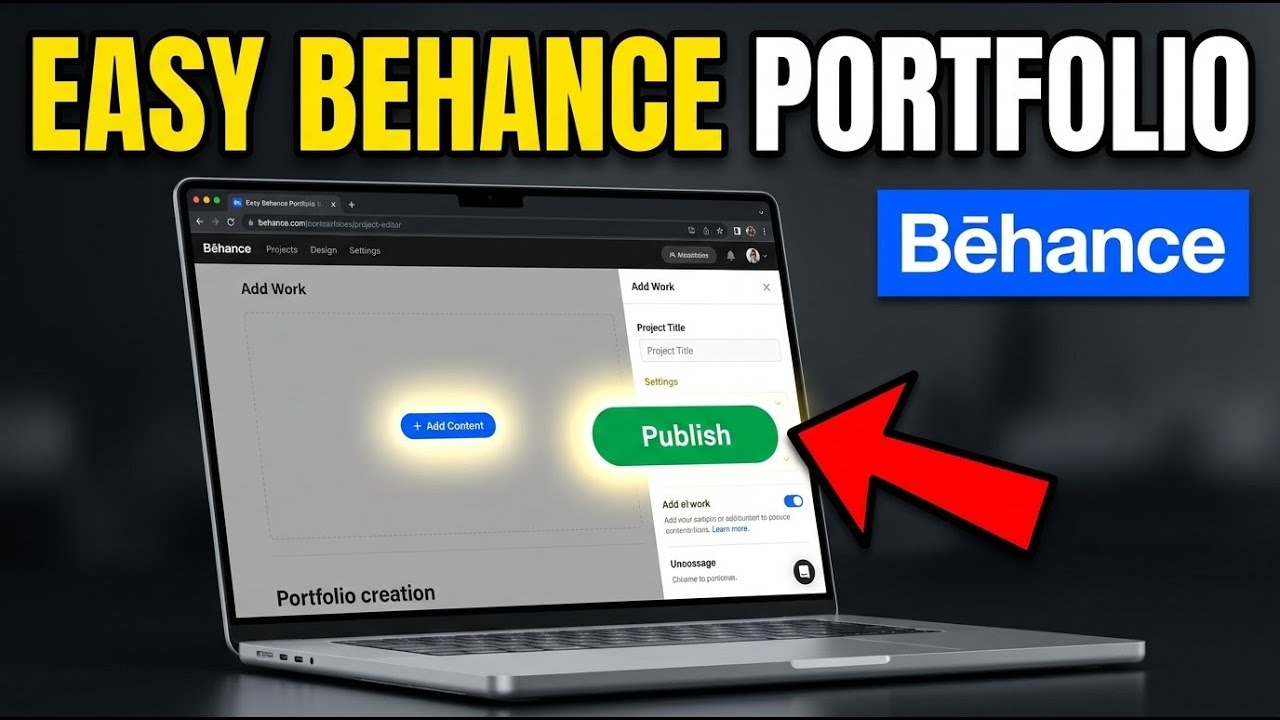 How to create an online portfolio with Behance - Easy Tutorial