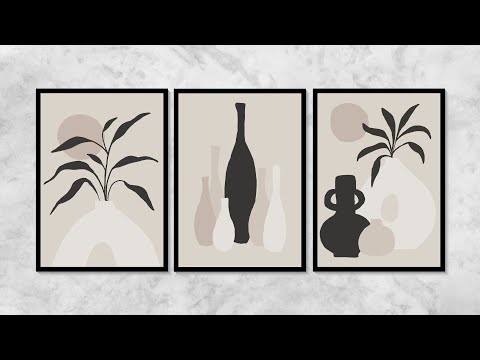 Abstract Minimalist Botanical Flower Petals - Clip Studio Paint Drawings with Samsung Tab S7 FE