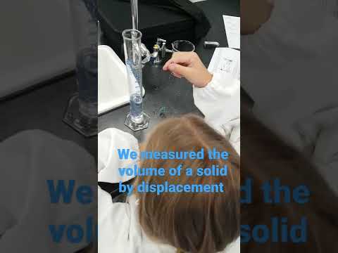 measuring volume of a solid by displacement of water