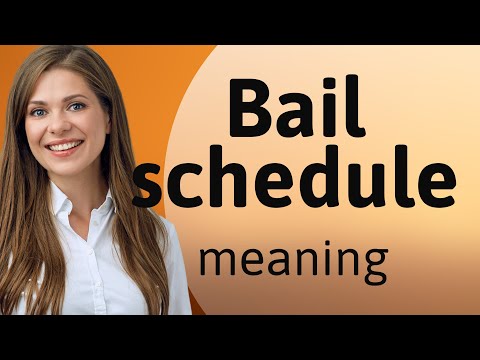 Understanding "Bail Schedule" in Legal Terms