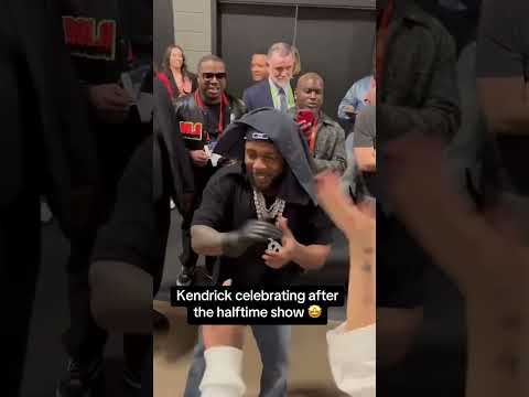 K-Dot after his Super Bowl Halftime performance ๐ฅ (via @NFLonFOX/TT)
