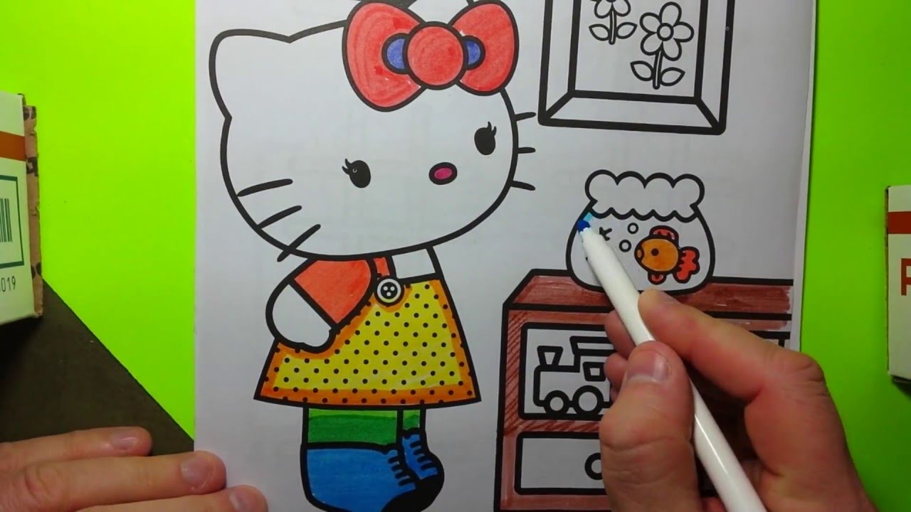 Hello Kitty Coloring pages Coloring book OVER 14 MINUTES fun