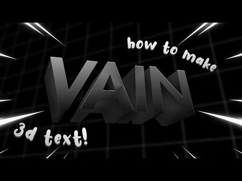 How To Make *3D TEXT* On MOBILE! (Updated) (2021)