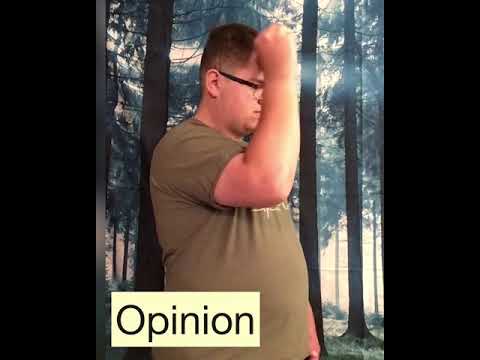 Fact VS Opinion Sign Language