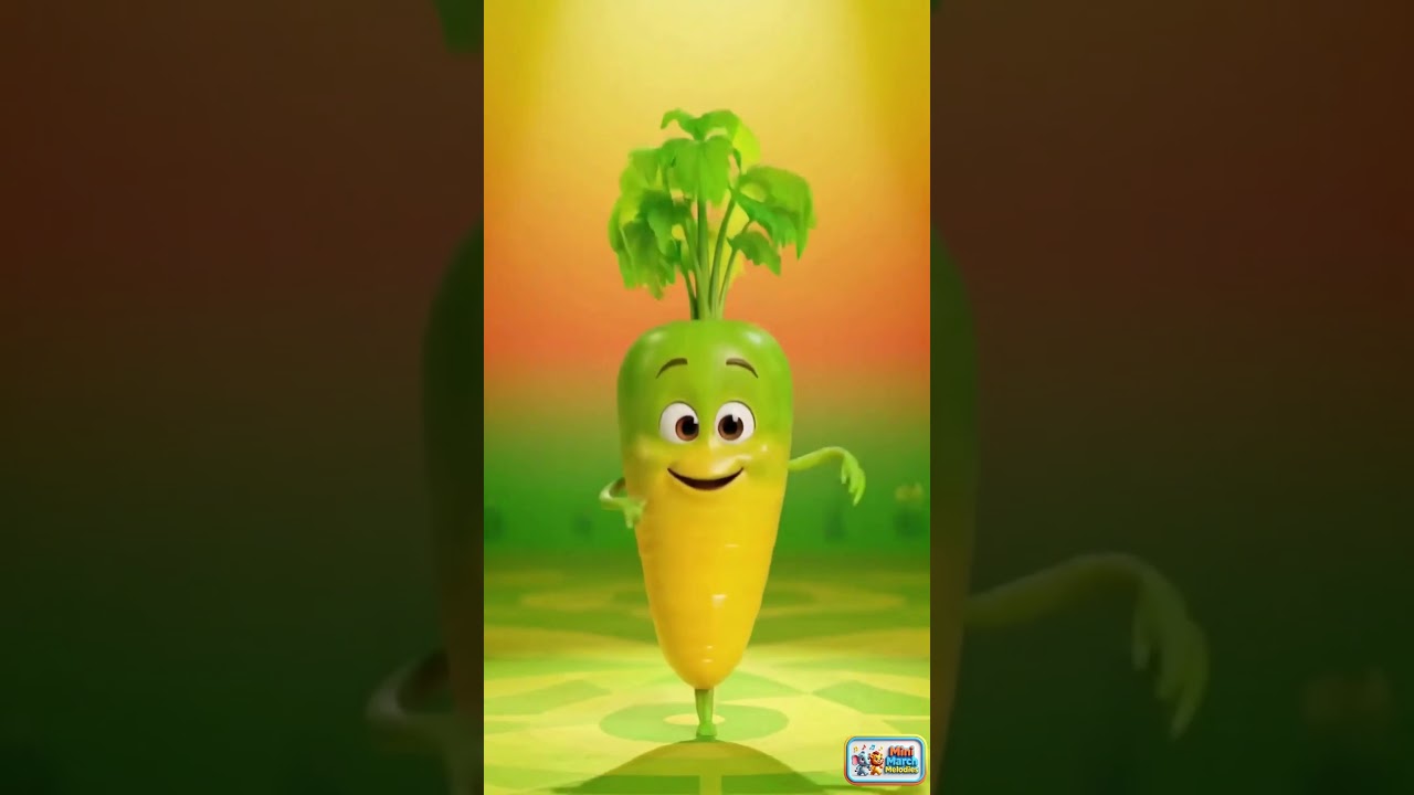 Veggie Transform Dance | Magic Carrot to Tomato to Corn! | Mini March Melodies