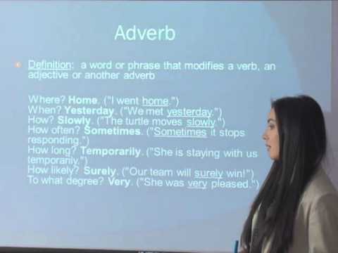 Aptech English - Parts of Speech