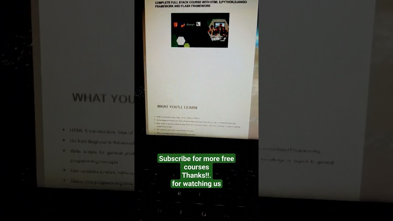 Full Stack developer Course | learn python, flask, Django and html #freeudemycourses #tranding