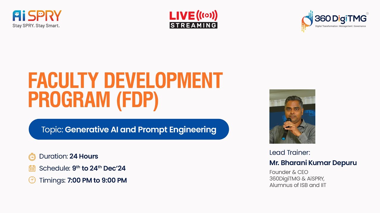 Generative AI and Prompt Engineering | Faculty Development Program (FDP) | Day 1 | 360DigiTMG