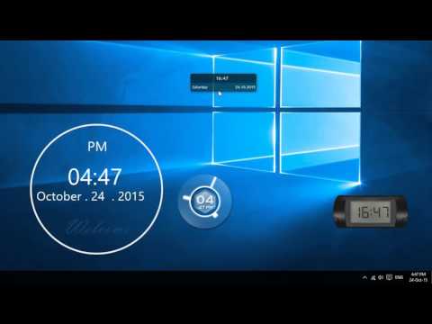 Free Clock Gadgets For Vista - Barney's Burgers