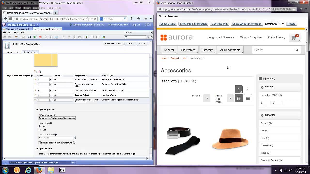 IBM Commerce Composer for WebSphere Commerce
