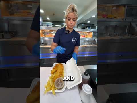 Ordering chippy chips with Haddock and much more!- #food #foodie #fun #restaurant #tasty @YouTube
