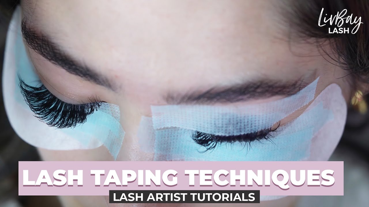Lash Tutorial - Lash Taping Techniques - Beginner Lash Artist Tutorials