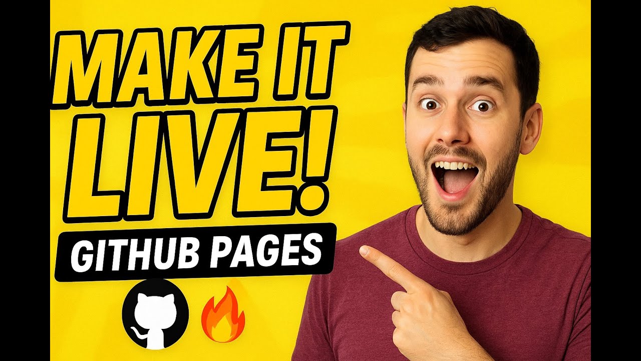 How to Host Your GitHub Code LIVE in 2 Minutes (GitHub Pages Tutorial)