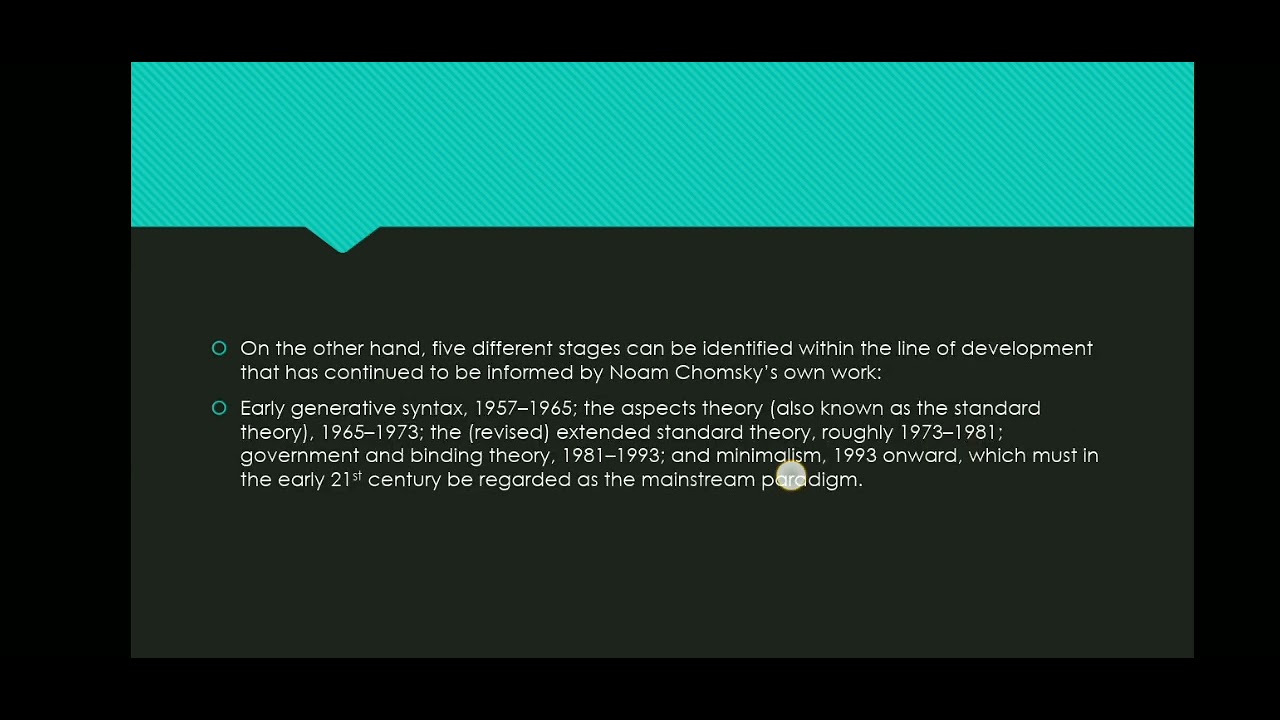 Generative Syntax PPT