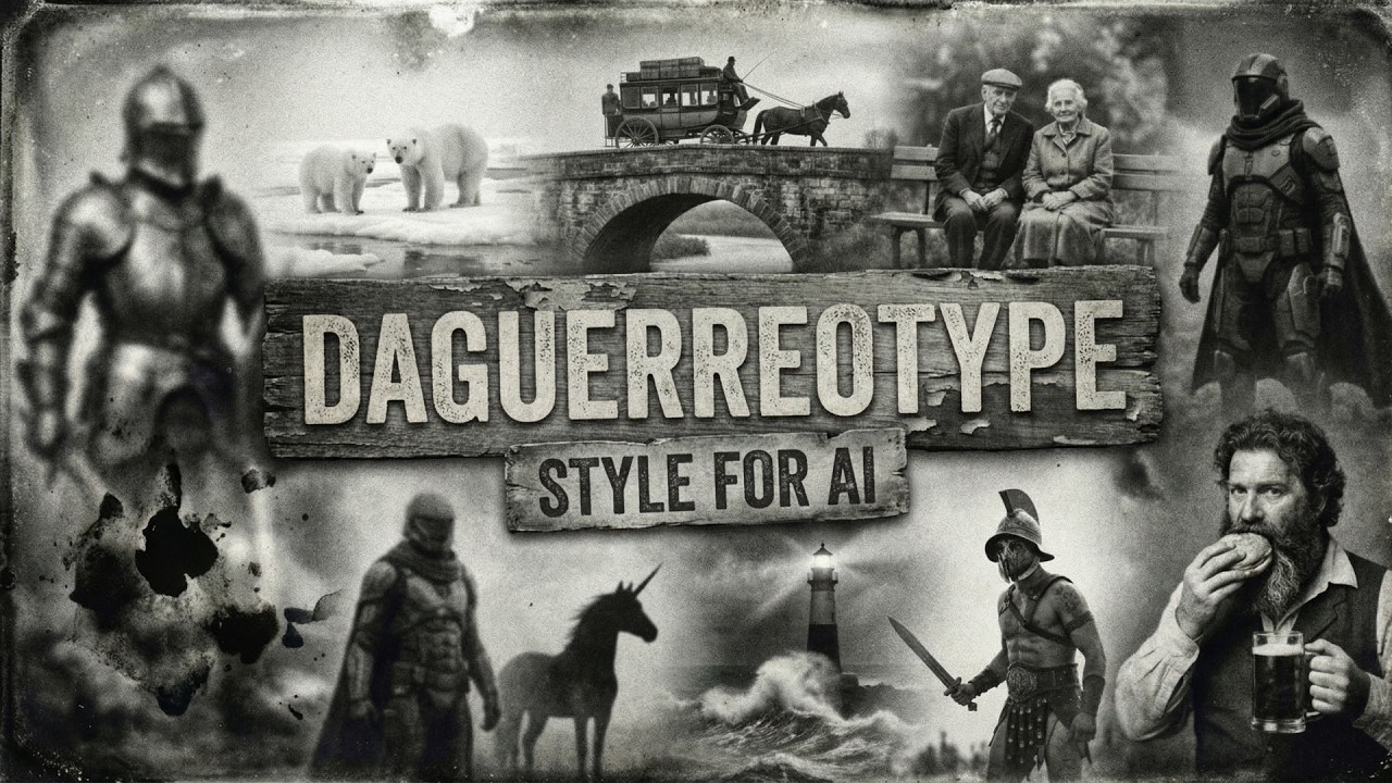 Daguerreotype style prompt for AI images and videos