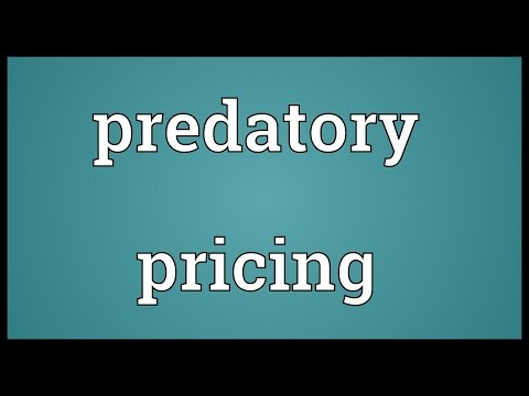 Predatory pricing Meaning