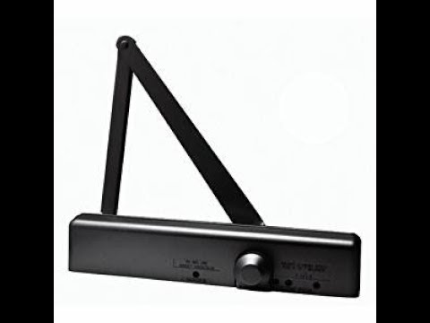 Global Door Controls Slimline Heavy Duty Commercial Door Closer in Duronotic - Sizes 1-6