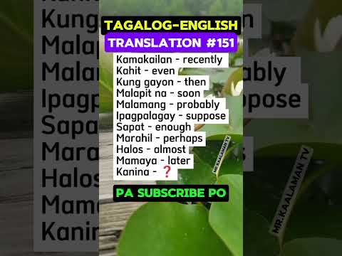 #151 #kanina #kaninanews #translation #english #englishlearning #tagalog #tagalog101 #education