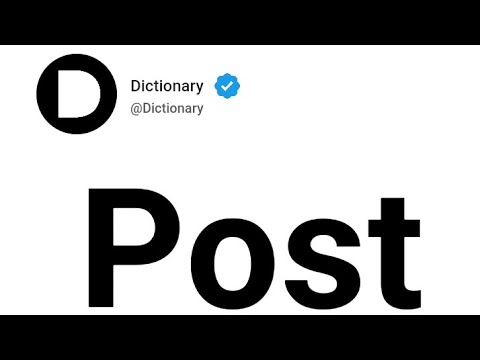 Post Meaning In English