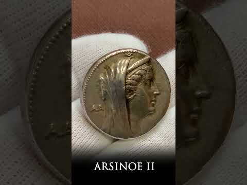 Ptolemy II and Arsinoe II Ancient Coins #ancientcoins