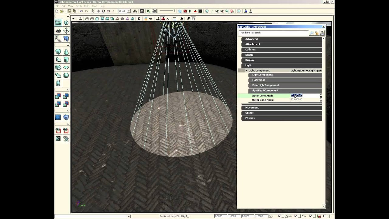 UDK Tutorial Part 64: Lighting- Light Types