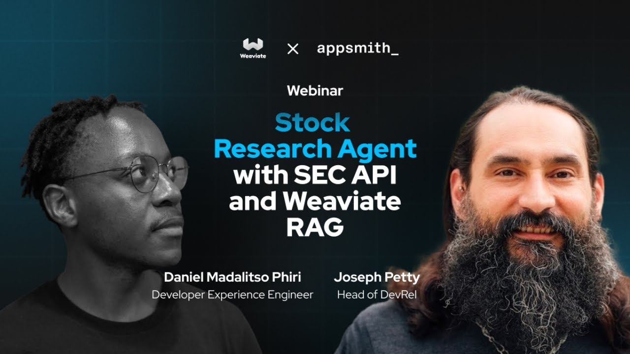 Stock Research Agent with SEC API and Weaviate RAG