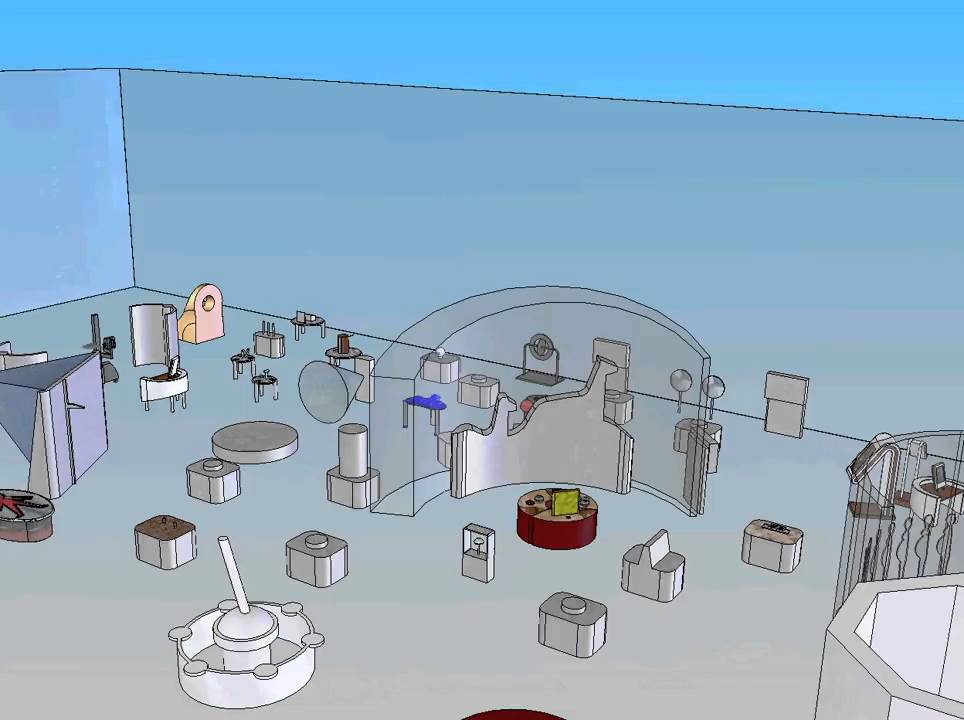 Rough floor plan for exhibition