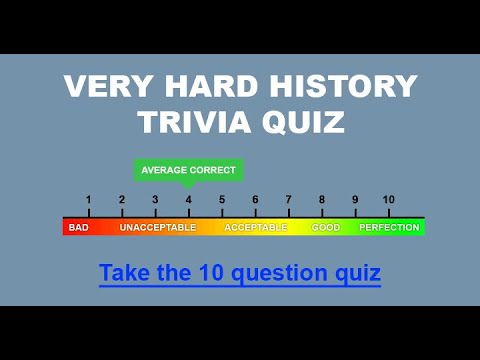Super Hard History Quiz