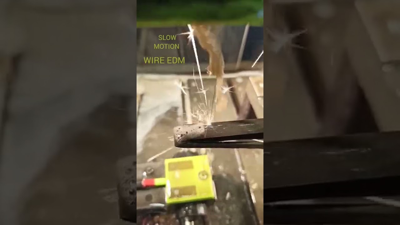 WIRE EDM SLOW MOTION.