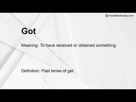 Got Meaning