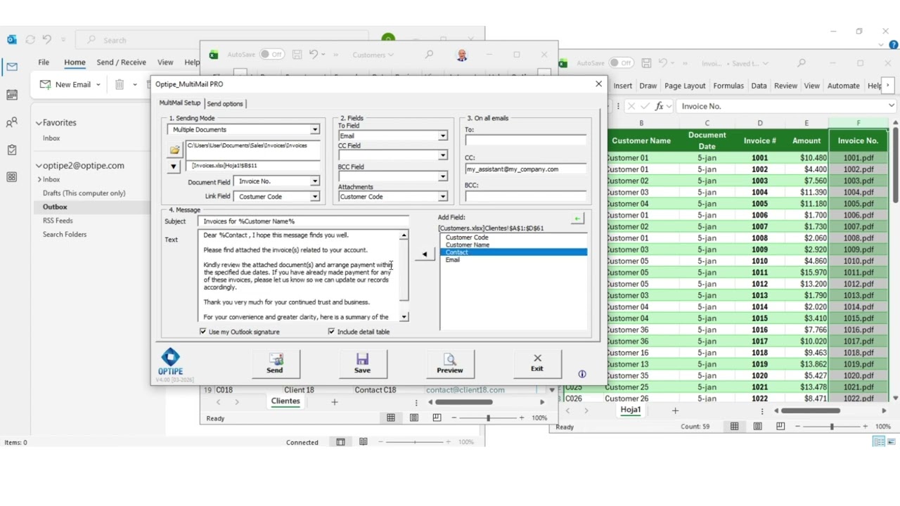 Stop sending invoices one by one! Automate Multiple Attachments in Excel 🚀