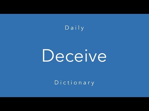 Deceive (Daily Dictionary)