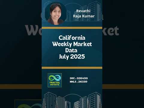 California Weekly Market data - July 2025