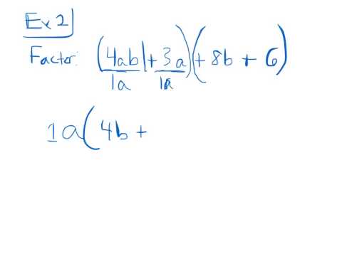 162- Factor using grouping method (2)