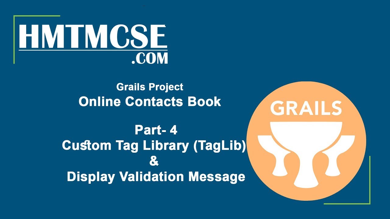 Grails Custom TagLib & Display Validation Message,  Grails Tutorial Part 4