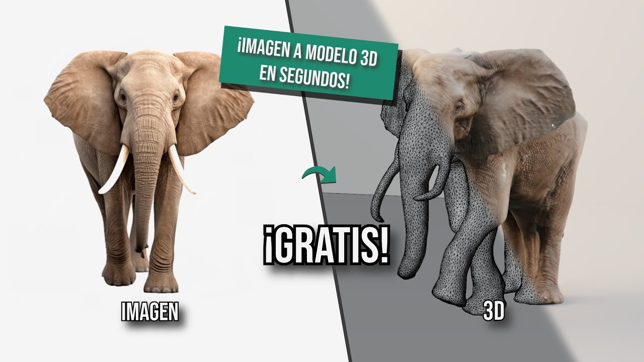 🚀¡Transforma cualquier imagen en un modelo 3D GRATIS en segundos!