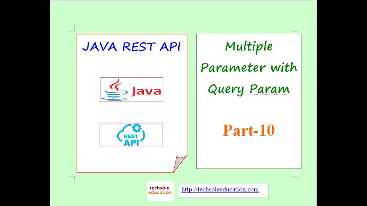 Java Rest API | Part-10 | Multiple Parameter with query param annotation