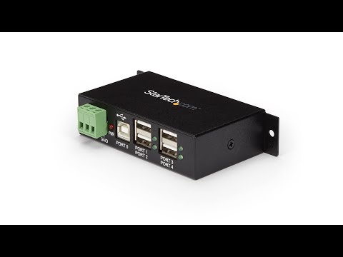 4-Port Industrial USB 2.0 Hub with ESD Protection - ST4200USBM | StarTech.com