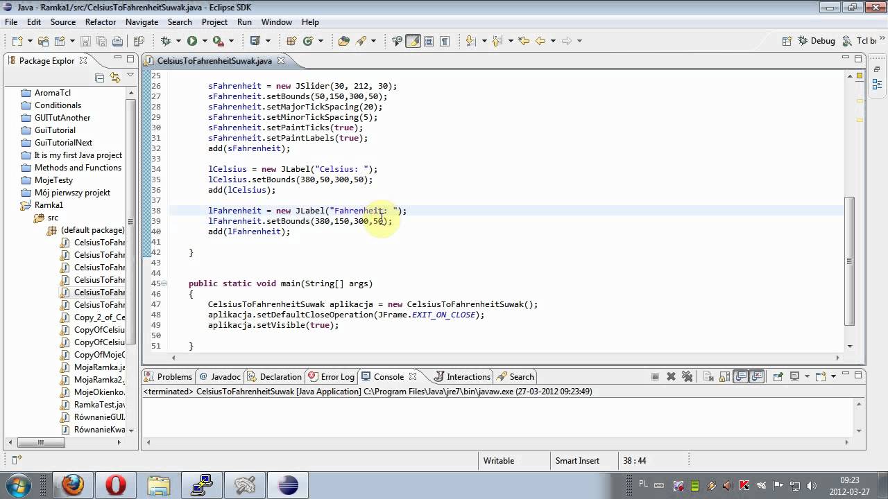 Programowanie Java GUI - lekcja 27: JSlider