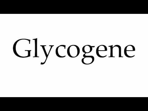 How to Pronounce Glycogene