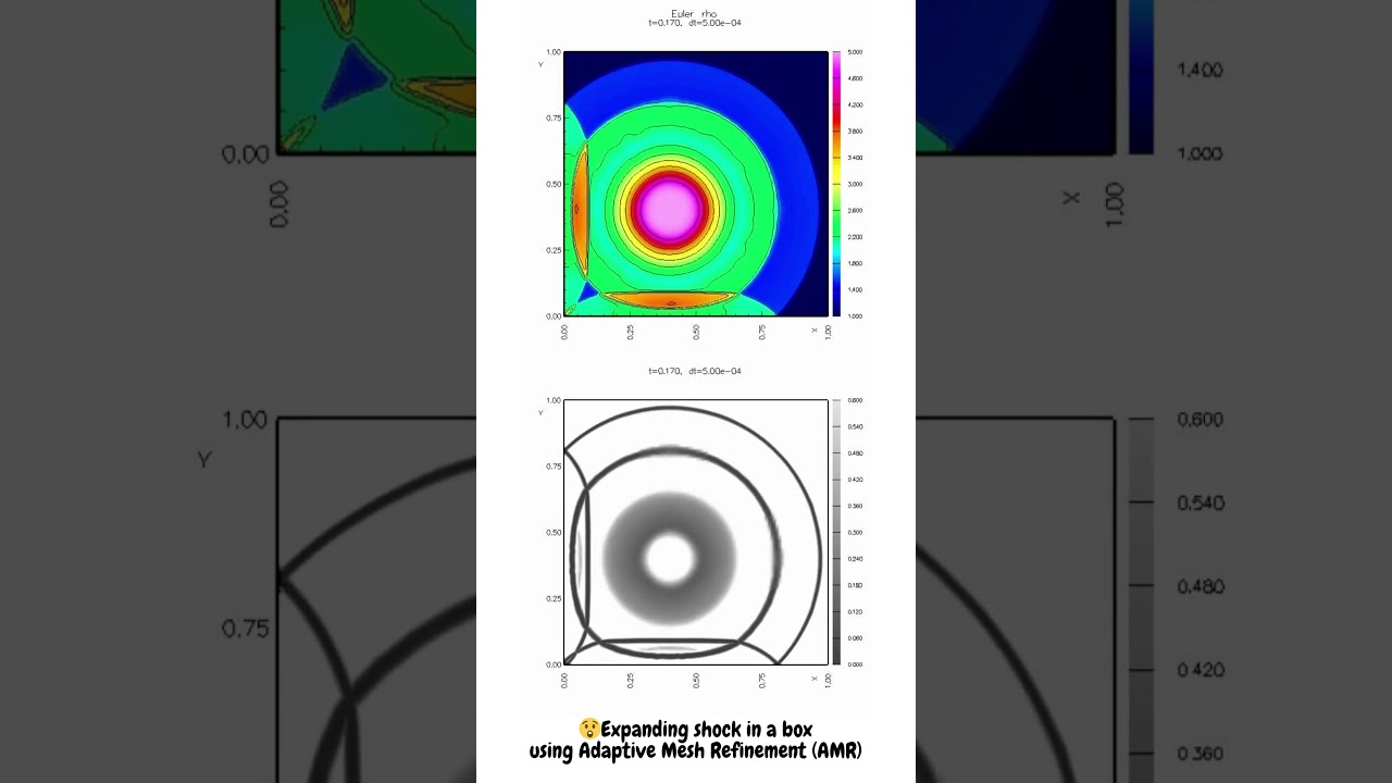Expanding shock in a box  | CFD simulation