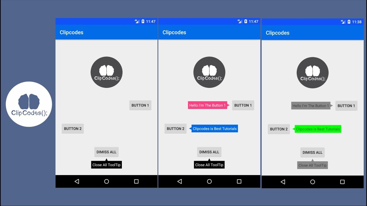 Add Tips to Button with Tooltip Android Tutorials
